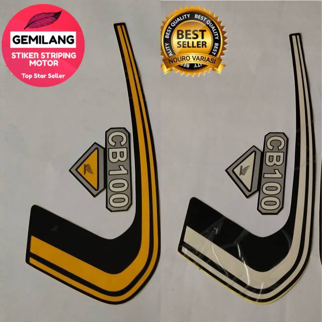 Jual Striping Decal Polet Sticker honda cb100 CB 100 glatik jadul ...