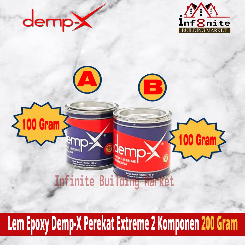 Jual Lem Epoxy Demp X Extreme Lem Anti Bocor Demp-X 2 Komponen Dempx ...