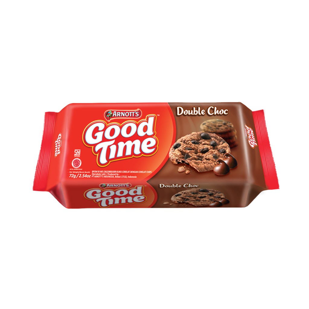 Jual CHOCO COOKIES | GOOD TIME COOKIES CHOCOCHIPS DOUBLE CHOC 80G ...
