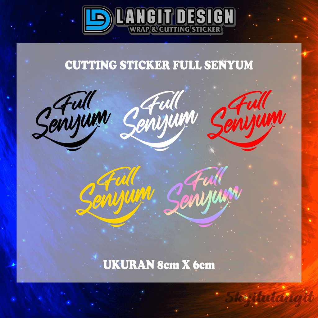 Jual Stiker full senyum cutting | Shopee Indonesia