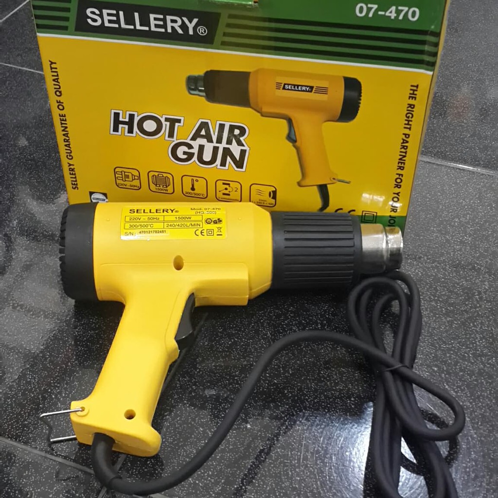 Jual Heat Gun 1500 Watt SELLERY 07470 | Shopee Indonesia