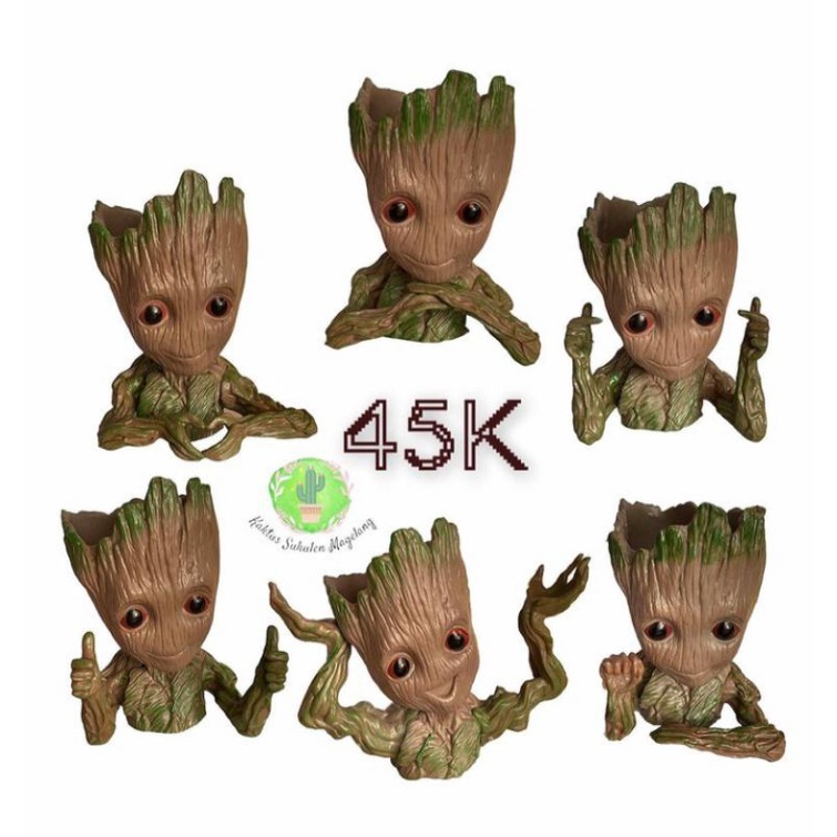 Jual Pot Karakter Groot Berlubang bawah | Shopee Indonesia