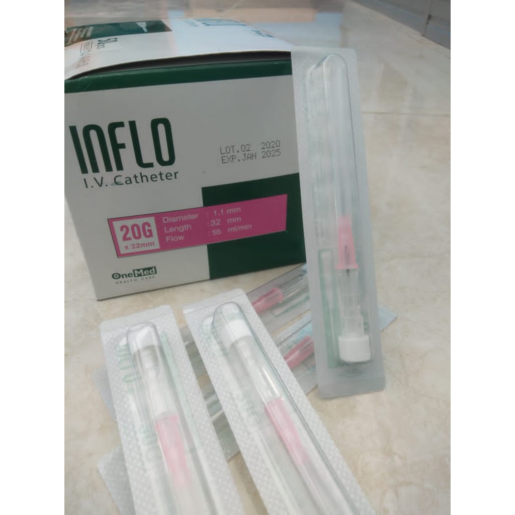 Jual INFLO 18g/20g/22g/24g onemed eceran iv cateter | Shopee Indonesia