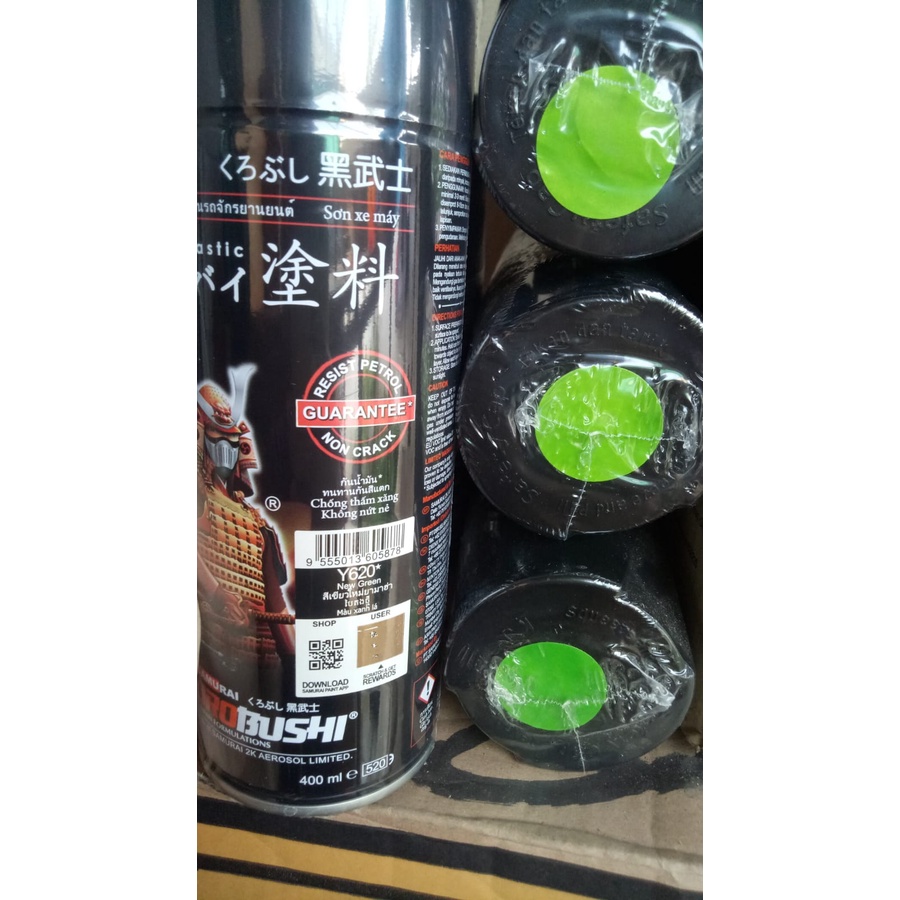 Jual pilok pilox samurai new green y620 hijau metalik y620* 400ml | Shopee Indonesia