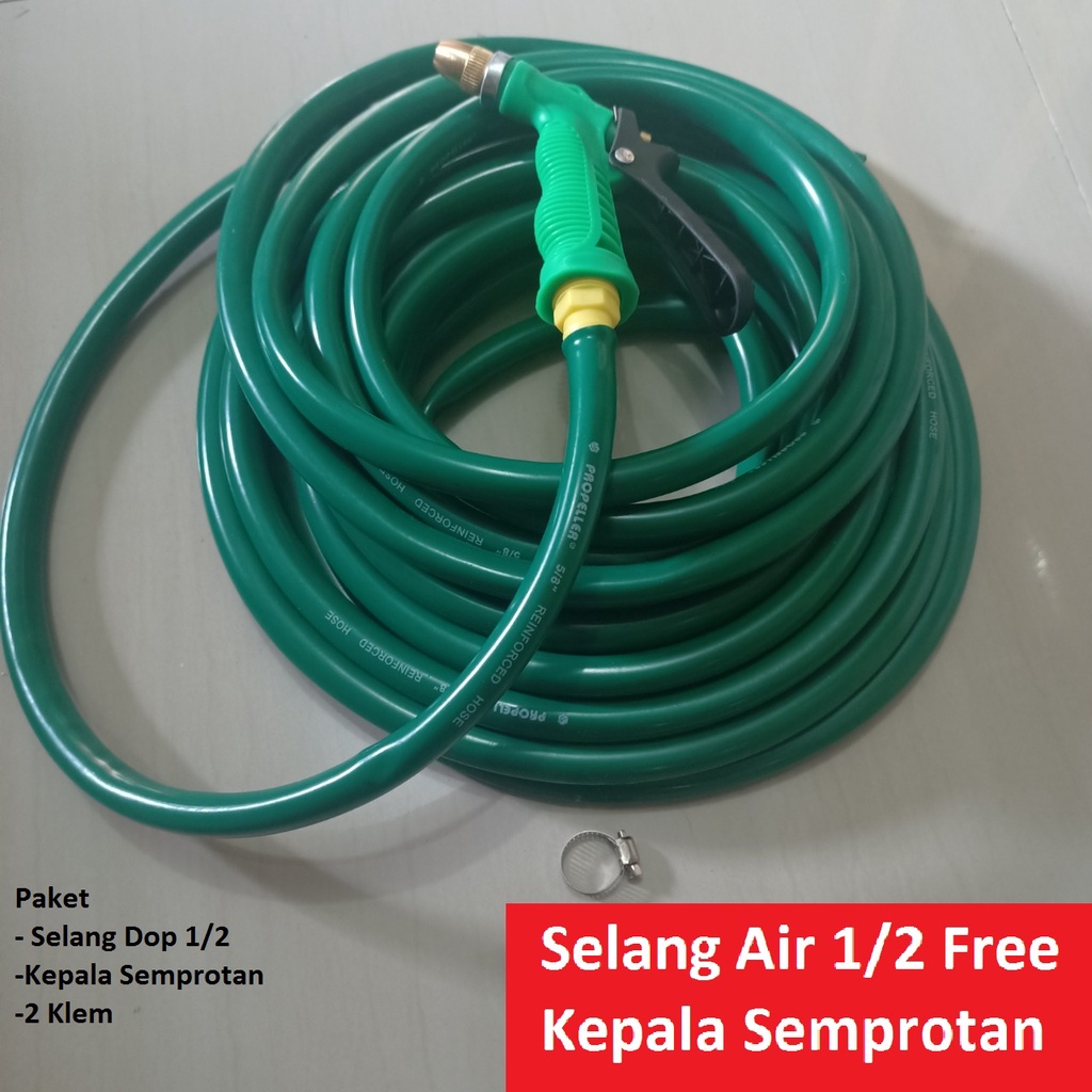Jual Paket Selang Air Semprotan Cuci Motor Mobil Siram Tanaman Selang Air - Selang Air Plus ...