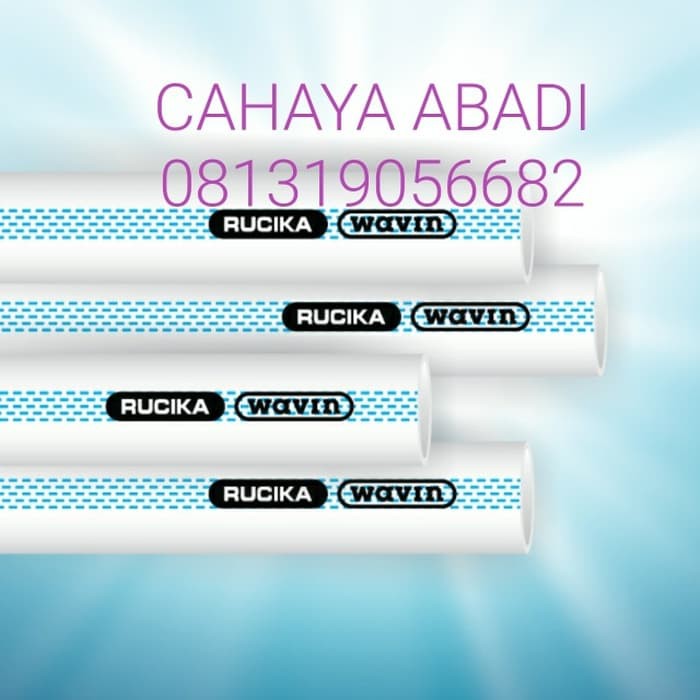 Jual PIPA AIR PVC RUCIKA WAVIN 1/2" / 1/2in AW | Shopee Indonesia