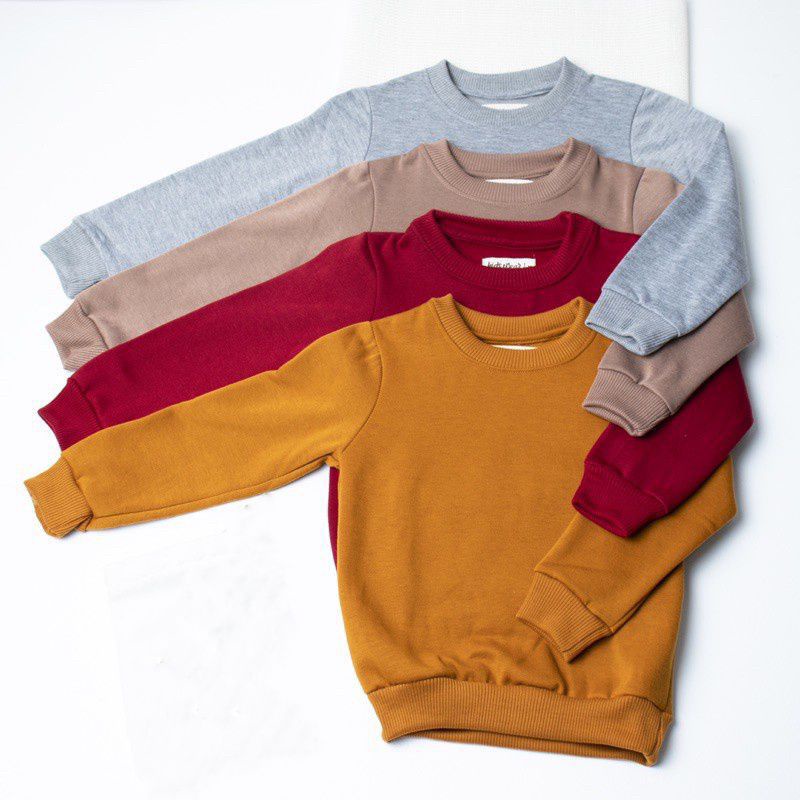 Jual basic sweater anak / crewneck polos / hoodie polos / sweater ... Jual basic sweater anak / crewneck polos / hoodie polos / sweater ...
