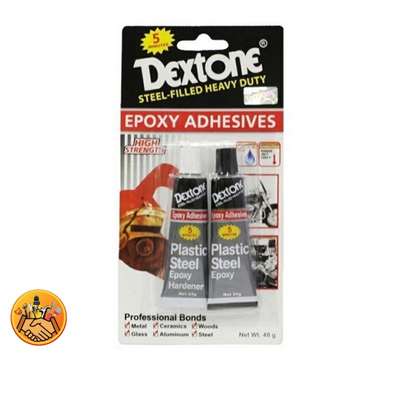 Jual LEM BESI DEXTON 5MENIT 48GR Lem Besi Dextone Epoxy 5 Menit Lem ...