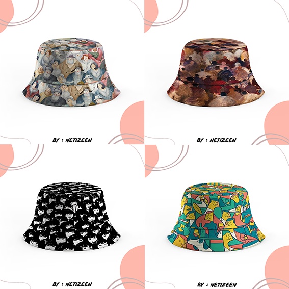 Jual Topi Bucket Hat Dewasa Bahan Kanvas Canvas Netizeen 7 | Shopee ...