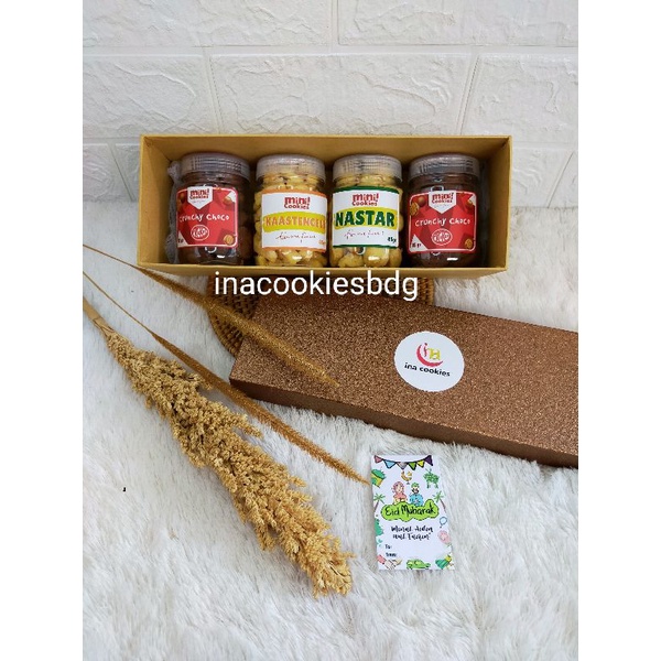 Jual HAMPERS INA COOKIES ISI 4 MINI COOKIES Free Kartu Ucapan | Shopee ...