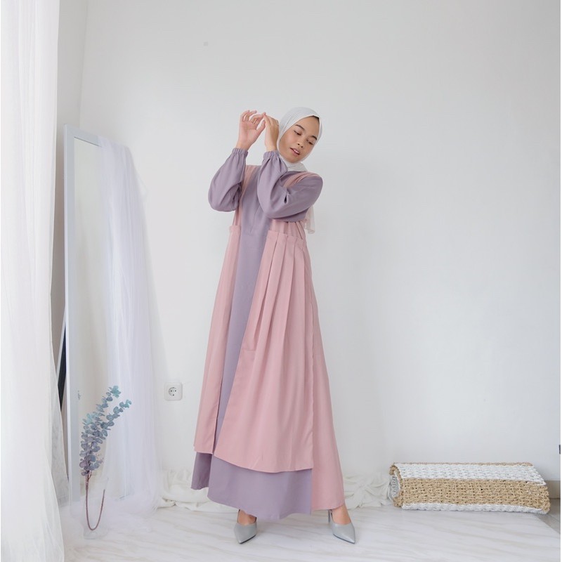 Jual Ananda Maxi Dress/ Busui/ Gamis polos/busui/ Gamis kondangan ...