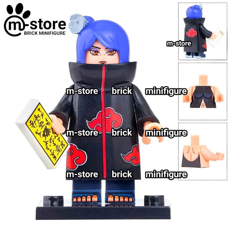 Jual brick naruto konan akatsuki mini toy figure | Shopee Indonesia