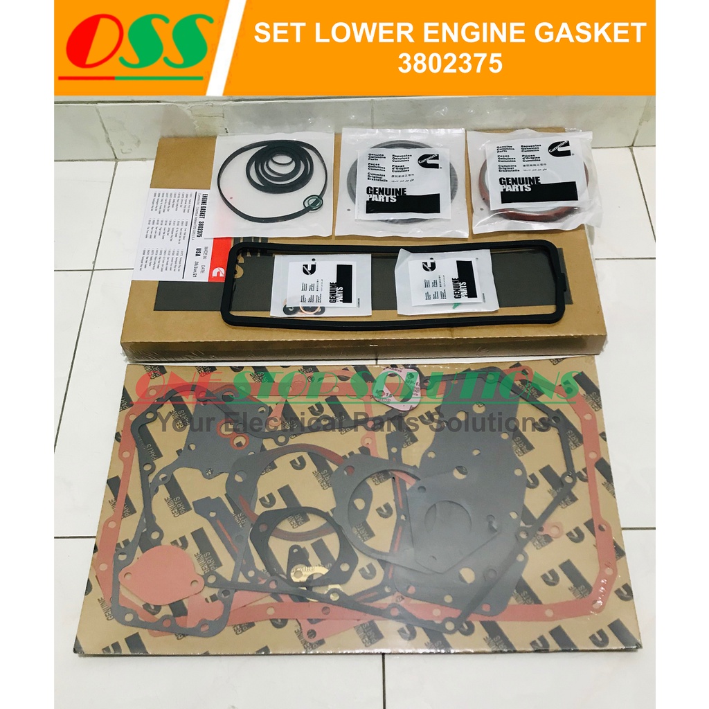 Jual SET LOWER ENGINE GASKET CUMMINS 4BT PN 3802375 | Shopee Indonesia