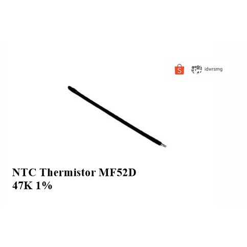 Jual NTC Thermistor 47K Ohm Thermal Resistor NTC-MF52D 473 Sensor suhu ...