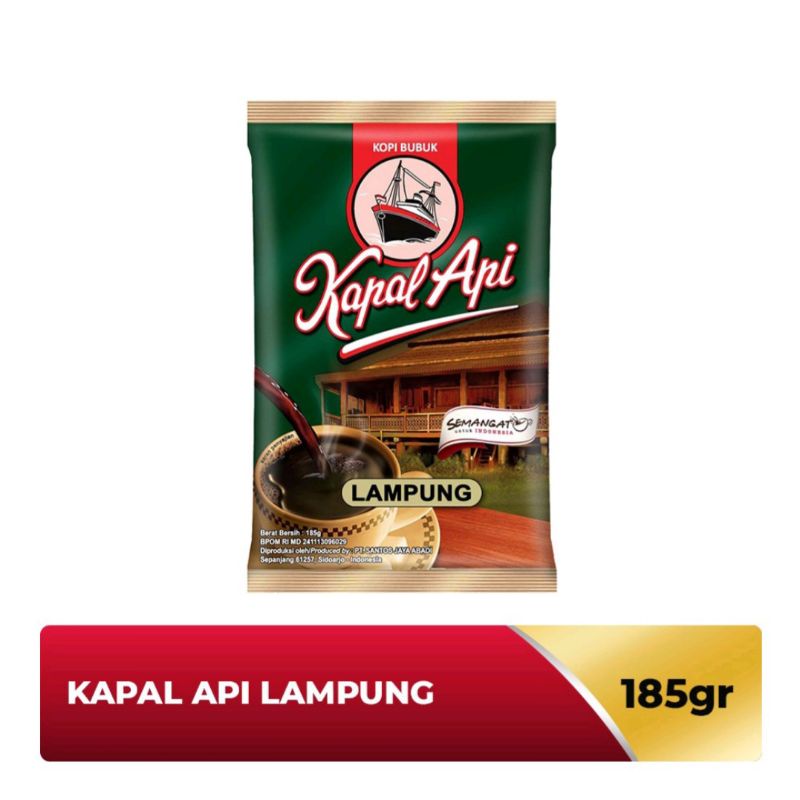 Jual Kopi Bubuk Kapal Api Lampung 150 gr | Shopee Indonesia