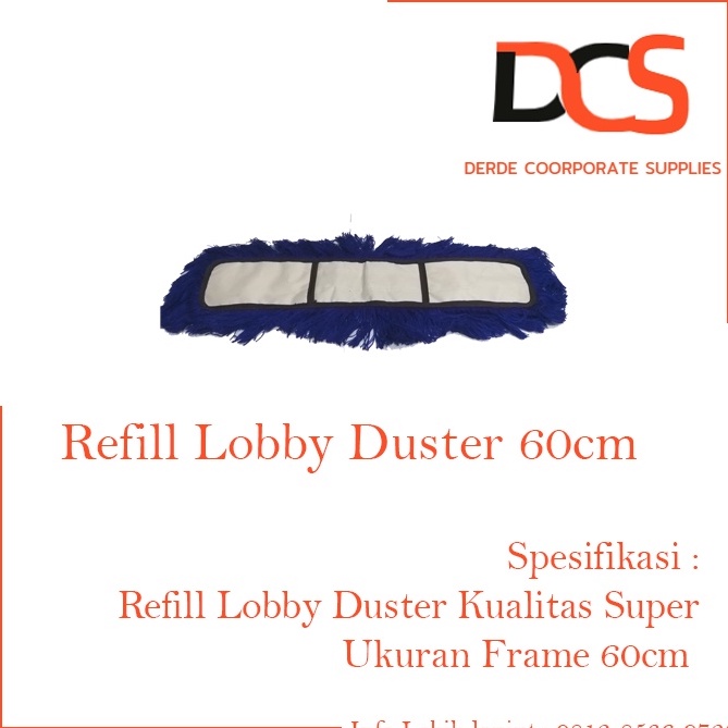 Jual Refill Kain Lobby Duster ukuran 60cm kualitas import berwarna biru ...