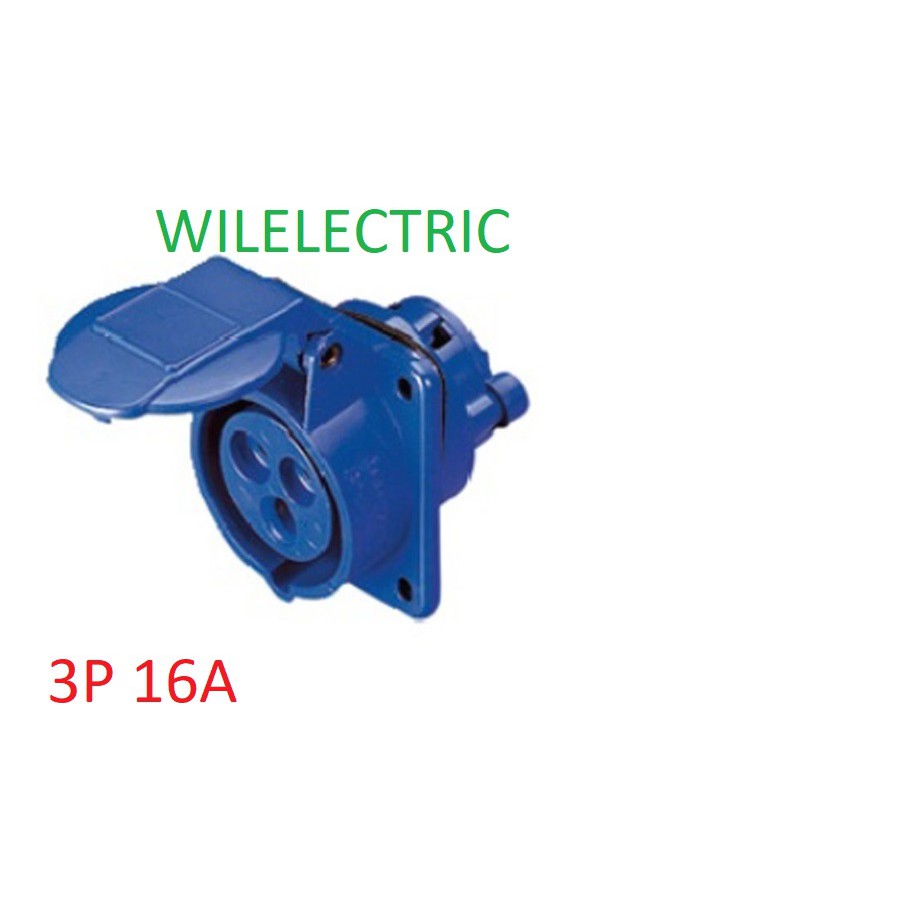Jual Panel mounting socket 3P 16 A / 16A industri socket untuk genset ...