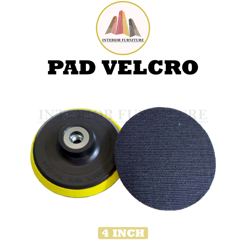 Jual Pad Velcro M10 - Tatakan Amplas Velcro 4'' Inch / isi 1 pcs ...