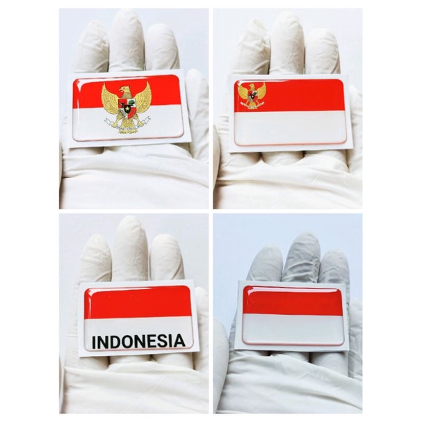 Jual Stiker timbul Merah putih emblem sticker lentur Bendera indonesia ...