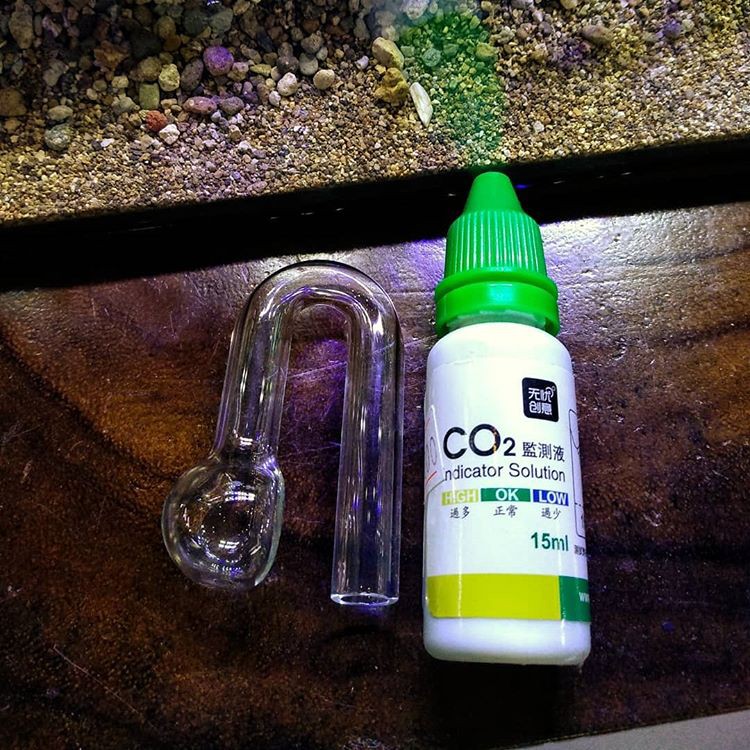 Jual Set Co2 idikator indicator co2 tester Plus co2 Glass Drop Checker ...