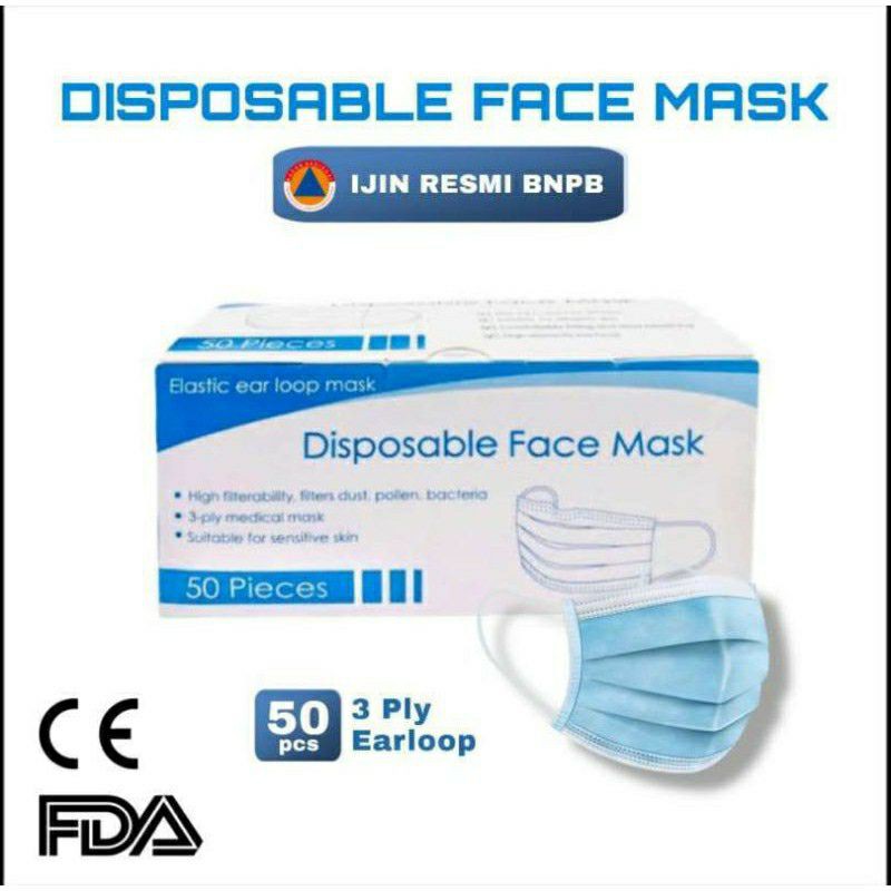 Jual MASKER 3 PLY DISPOSIBLE | Shopee Indonesia