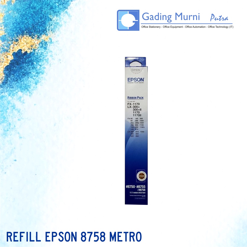 Jual Refill Ribbon Cartridge Epson 8758 Metro | Shopee Indonesia