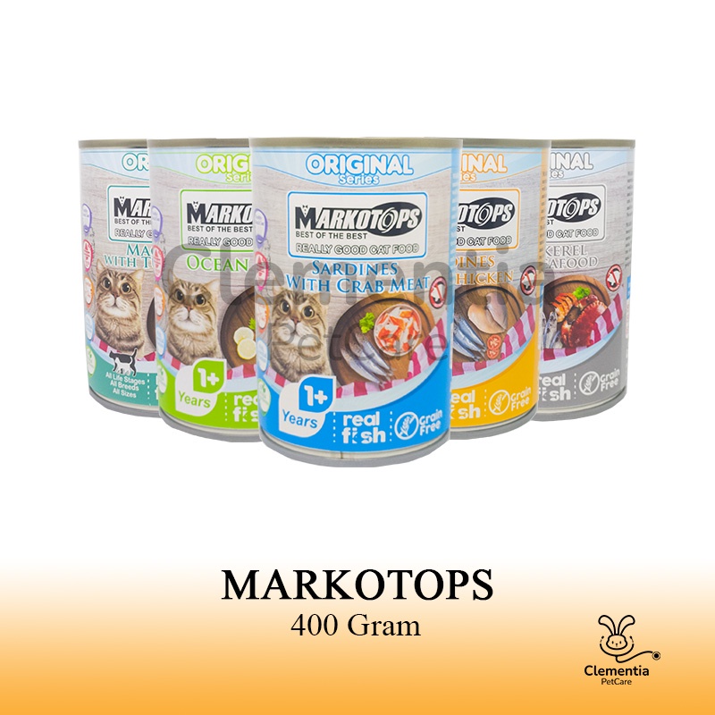 Jual Makanan Basah Kucing Markotops Markotop Kaleng 400gr Wet Food 400 ...