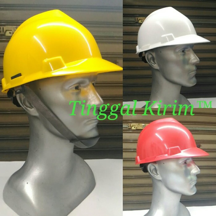 Jual Zss0 Helm Safety Helm Proyek 1 Set Dgn 6 Warna Pilihan Mengkilap ...