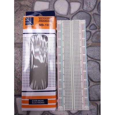 Jual Project Board MB- 102 BREADBOARD MB-102 SOLDERLESS 830 830P | Shopee Indonesia