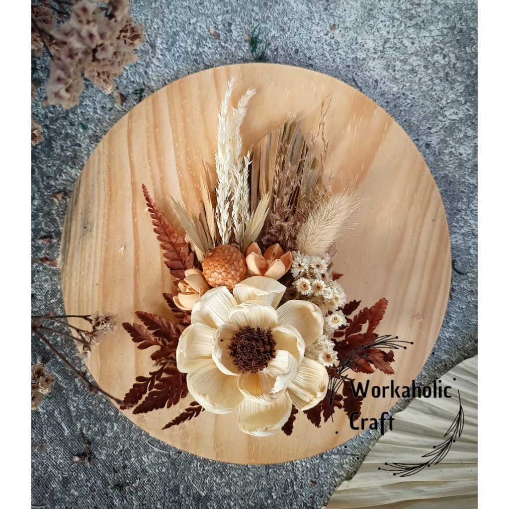 Jual Premium Rangkaian Bunga Kering Rustic Bahan Mahar Rustic Bunga ...