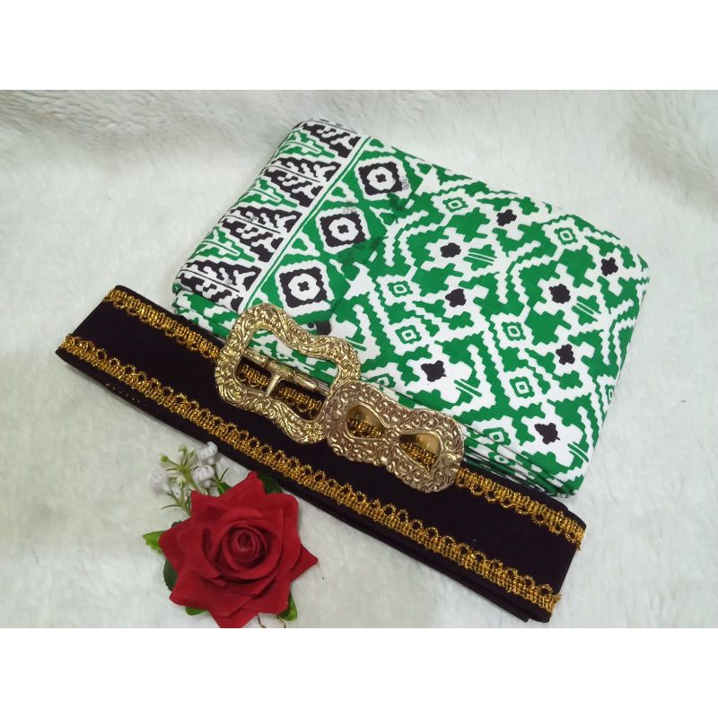 Jual Kamus Lontong Sabuk Epek Timang Set Warna HIJAU Panjang 3 Meter ...