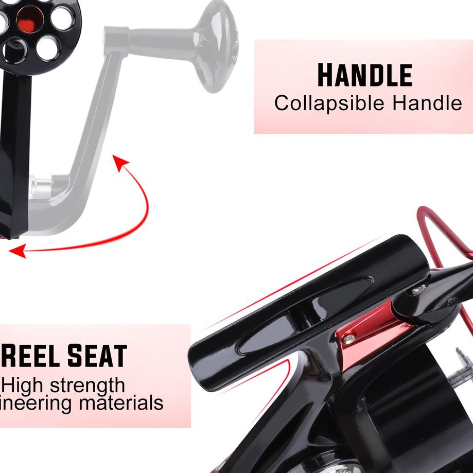 Jual Menarik.. 13BB Fishing Reel 5.2:1-4.7:1 Gear Ratio Spinning Reel ...
