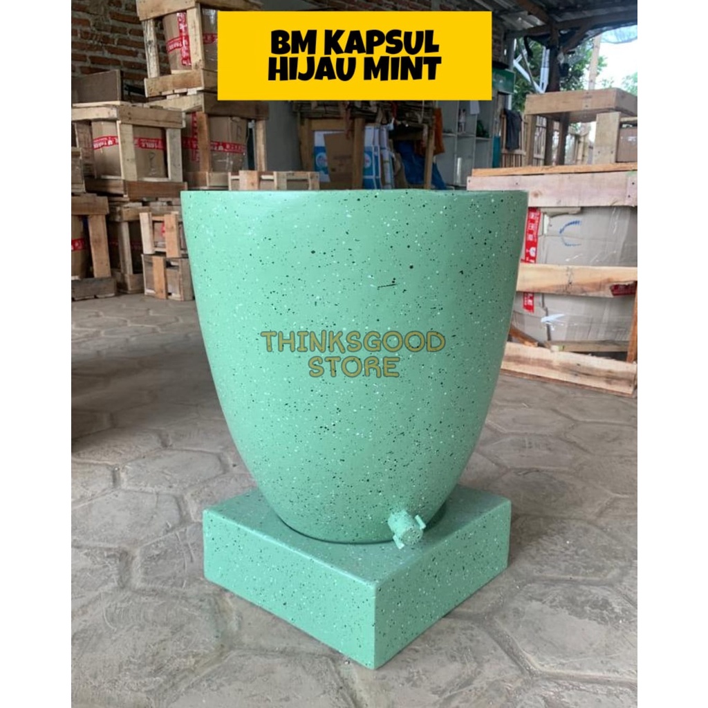 Jual BAK MANDI MODEL TERASO CAPSUL HIJAU MINT TYPE 40 GENTONG AIR SEMEN ...