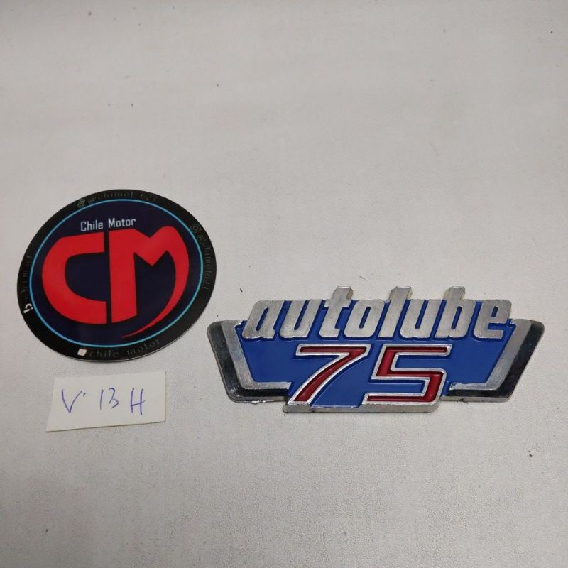 Jual LOGO STIKER EMBLEM yamaha v 75 v75 nos original baru V.13H ...