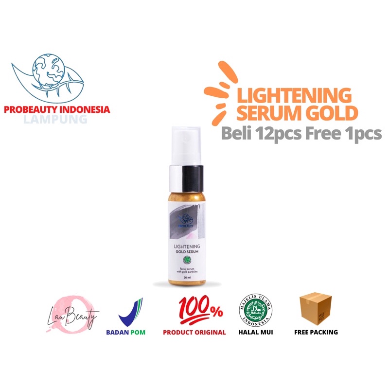 Jual Probeauty lightening gold serum - serum wajah - serum glowing ...
