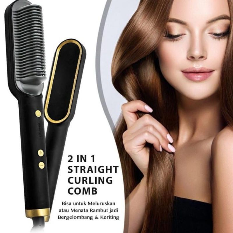Jual FH909 New Sisir Pelurus Straight Comb Hair Stlylist sisir pelurus ...