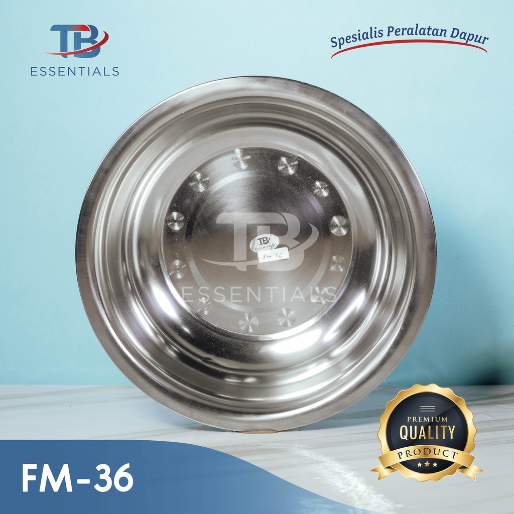 Jual TB ESSENTIALS - FM 36 Baskom Ceper Stainless Steel Bulat | Shopee ...