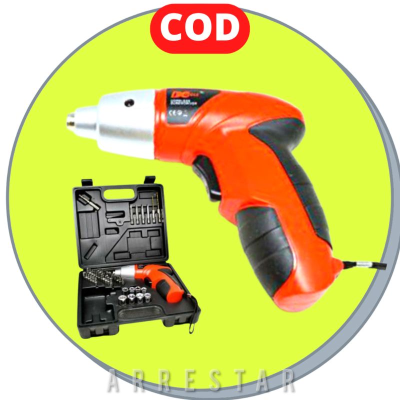 Jual Bor Obeng Elektrik Listrik Multifungsi 1set Cordless Multi ...