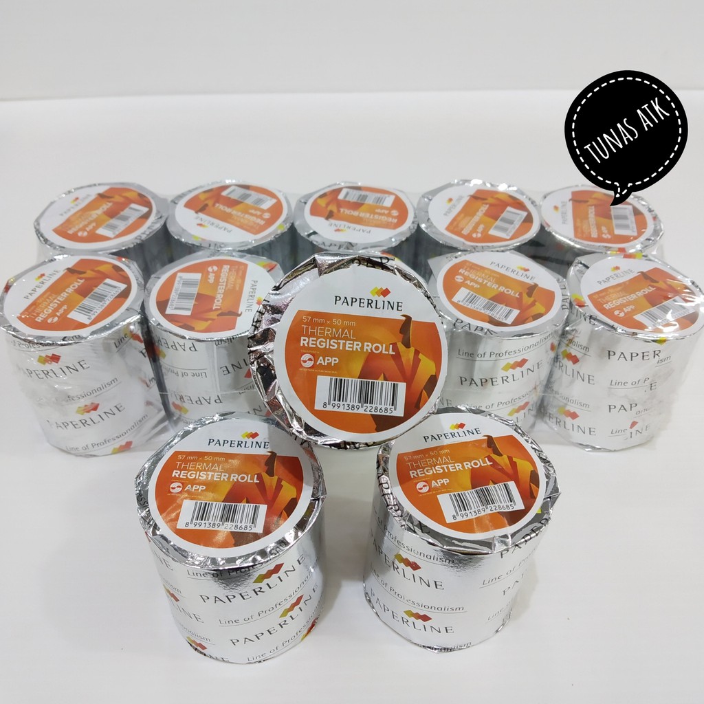 Jual PAPERLINE THERMAL REGISTER ROLL 57 X 50 | Shopee Indonesia