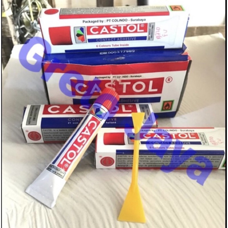 Jual ( Kecil ) Lem Castol Serbaguna Kastol Tube Mini Kuning Triplek ...