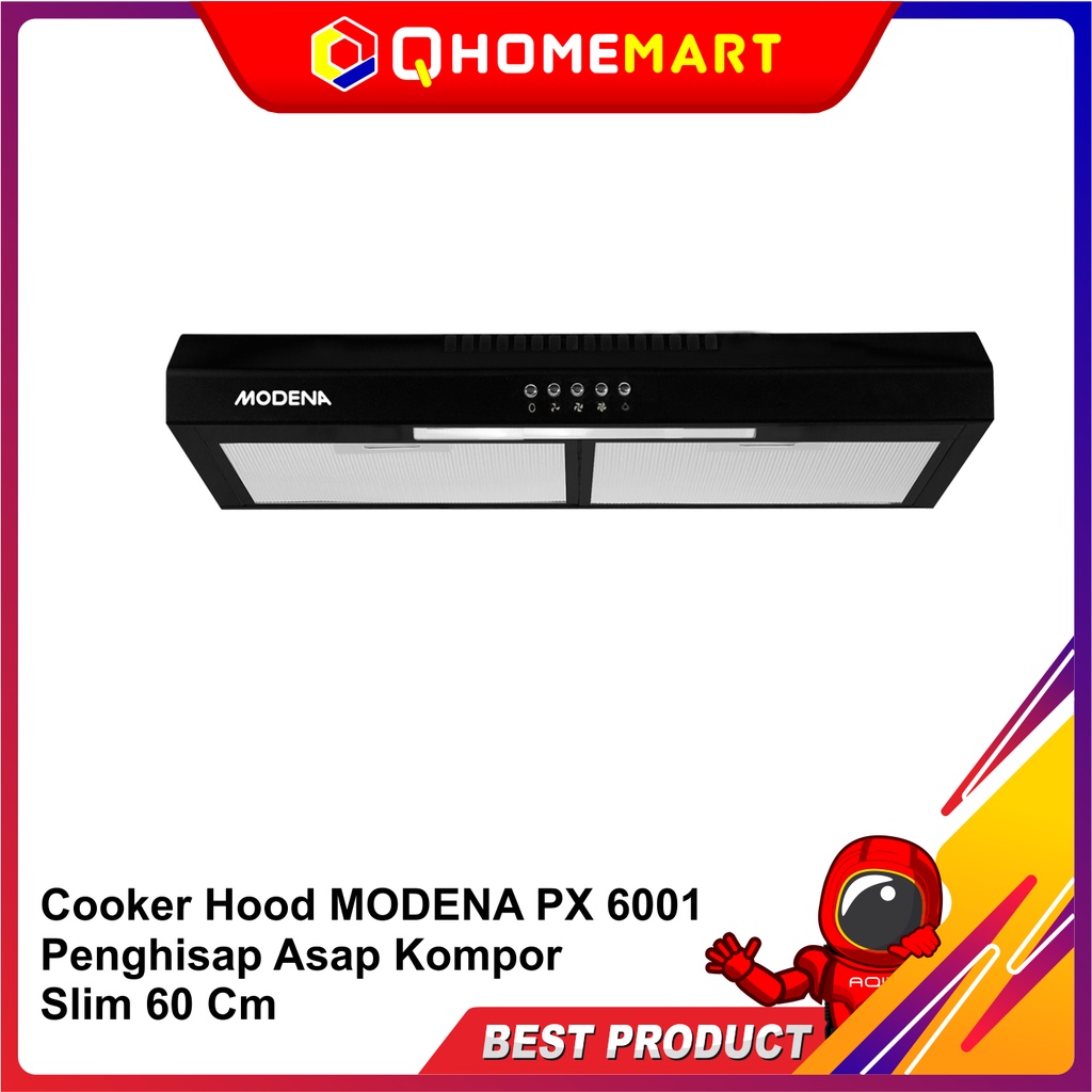 Jual Cooker Hood MODENA PX 0611 DBBK Penghisap Asap Kompor Slim 60 Cm | Shopee Indonesia