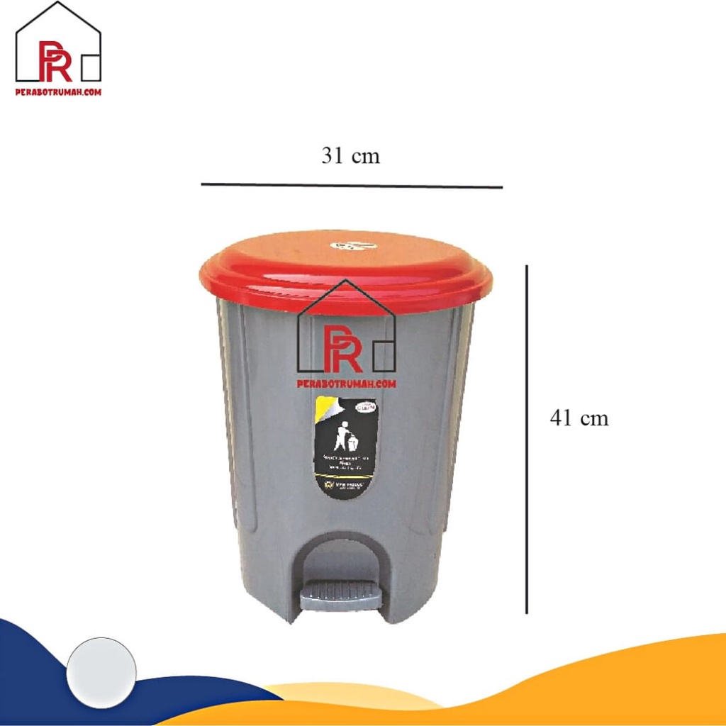 Jual TEMPAT SAMPAH INJAK BULAT BESAR MKW / TEMPAT SAMPAH TUTUP / TONG SAMPAH INJEK | Shopee ...