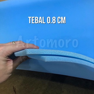 Jual Busa Angin Foam Tipis Lembaran BIRU 8mm (100cm x 200cm FULL) untuk ...