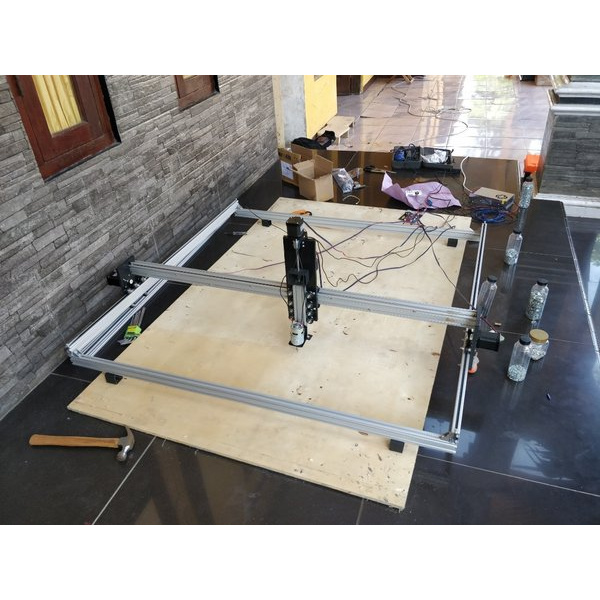 Jual cnc router frame 120cmx120cm lengkap fullset mesin cnc | Shopee ...