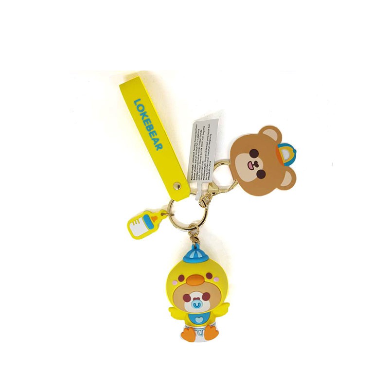 Jual OHSOME - Keychain Lokebear Yellow Ducks Gantungan Kunci ...