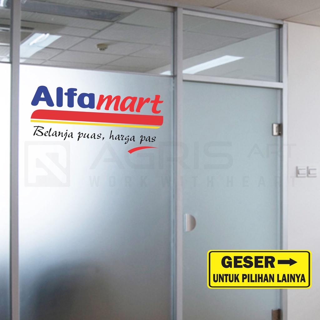 Jual cutting sticker stiker kaca kantor alfamart | Shopee Indonesia