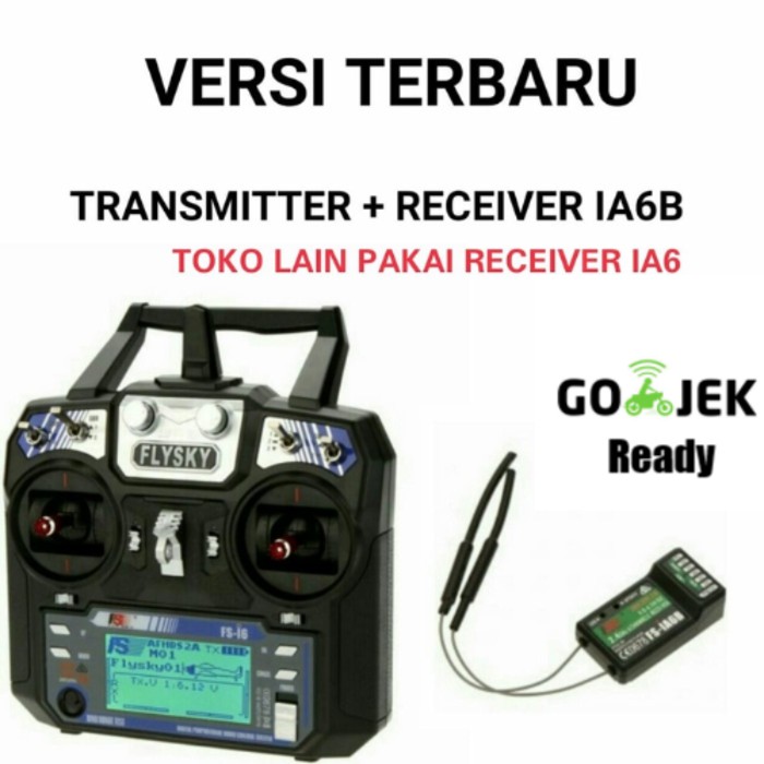 Jual FlySky FS-i6 FSi6 2.4G 6CH AFHDS RC Transmitter W/ FS-iA6 Receiver ...