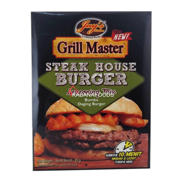 Jual Jays Grill Master Steak House Burger Seasoning Mi | Shopee Indonesia