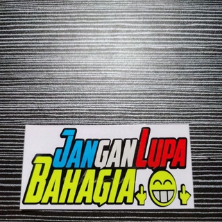 Jual STICKER JANGAN LUPA BAHAGIA CUTTING | Shopee Indonesia