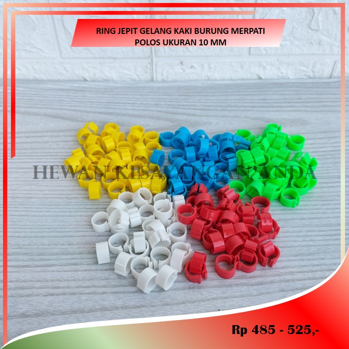 Jual Ring Jepit Gelang Kaki Burung Merpati Polos Ukuran 10 mm | Shopee ...